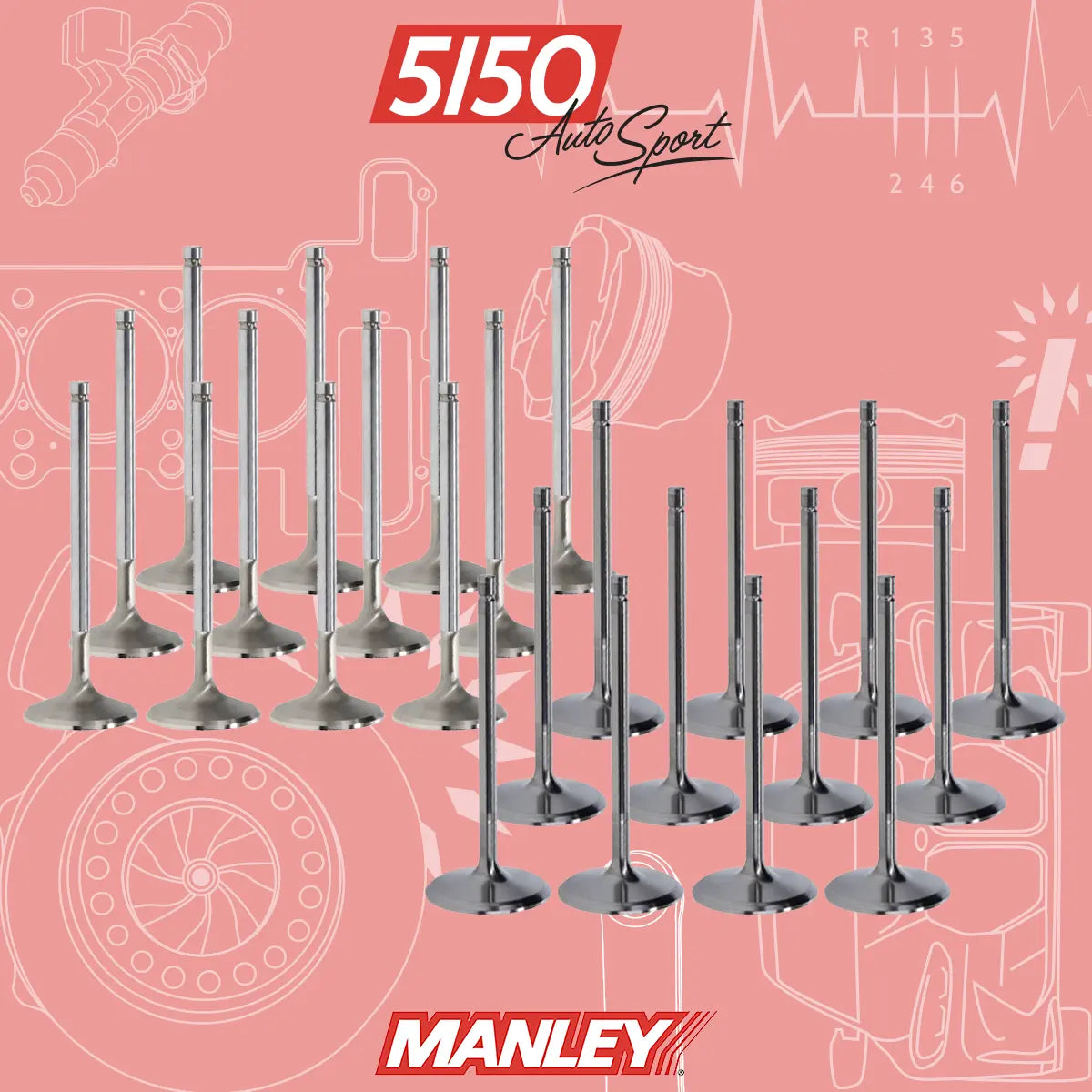 BMW M50 M52 S50 S52 Pro-Xtreme Steel Alloy Race Valves – 5150 AutoSport