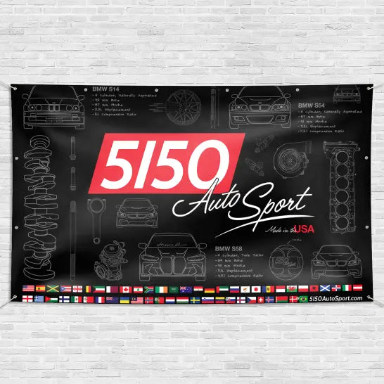 5150 AutoSport 5' x 3' Garage Banner